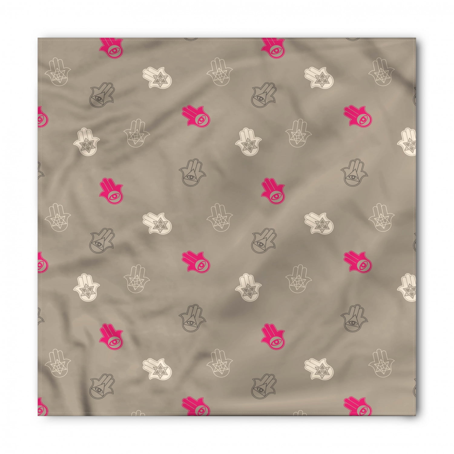 Ethnic Bandana, Pattern of Hamsa Kabbalah, Unisex Head and Neck Tie, by ...