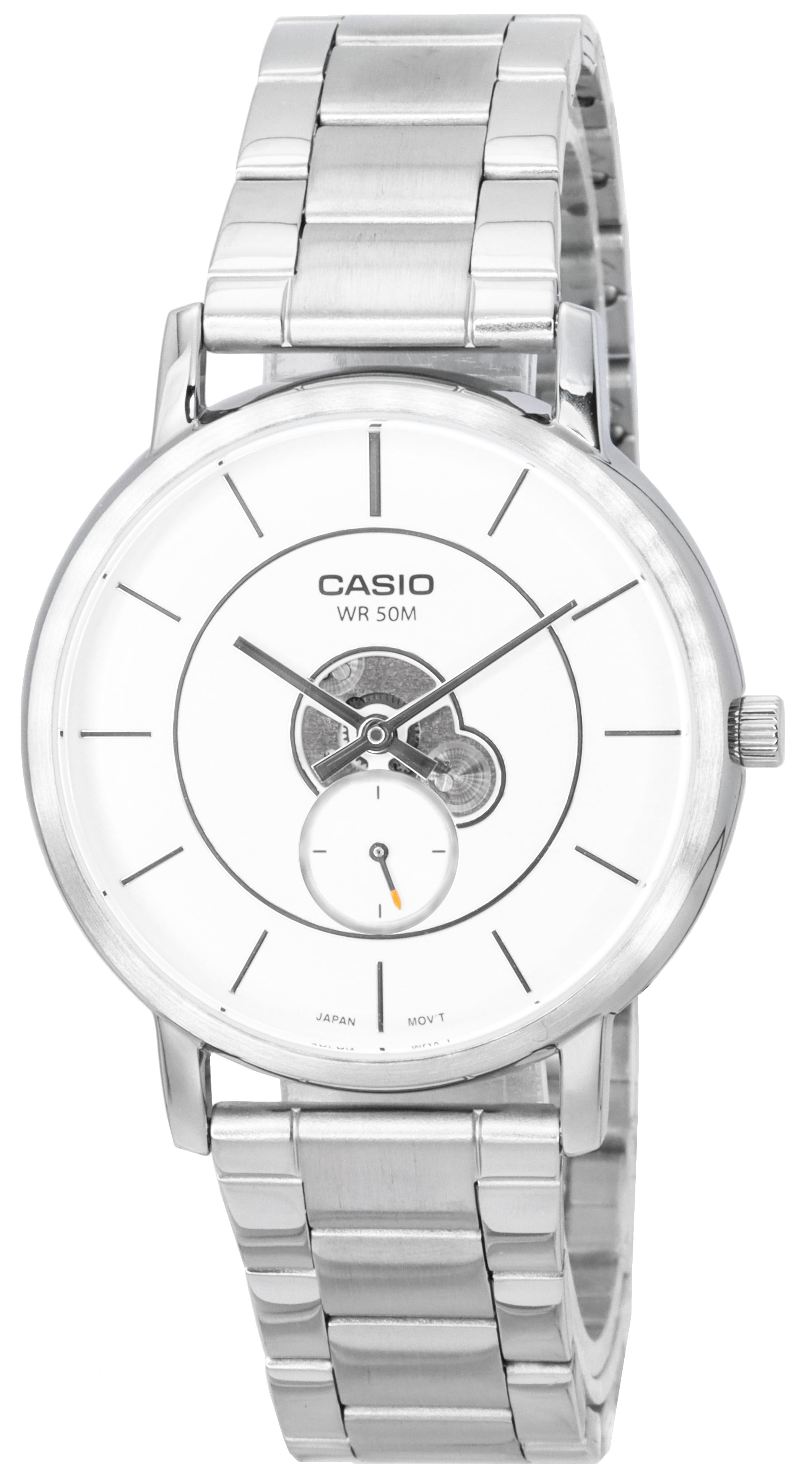 Casio Standard Analog Stainless Steel Silver Dial Quartz MTP-B130D-7A ...