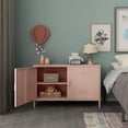 2 Door Metal Cabinet,Pink Steel Storage Locker with Adjustable Shelf ...