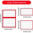50 pieces of address labels, size 3.5×4.5 inches, recipient/sender ...