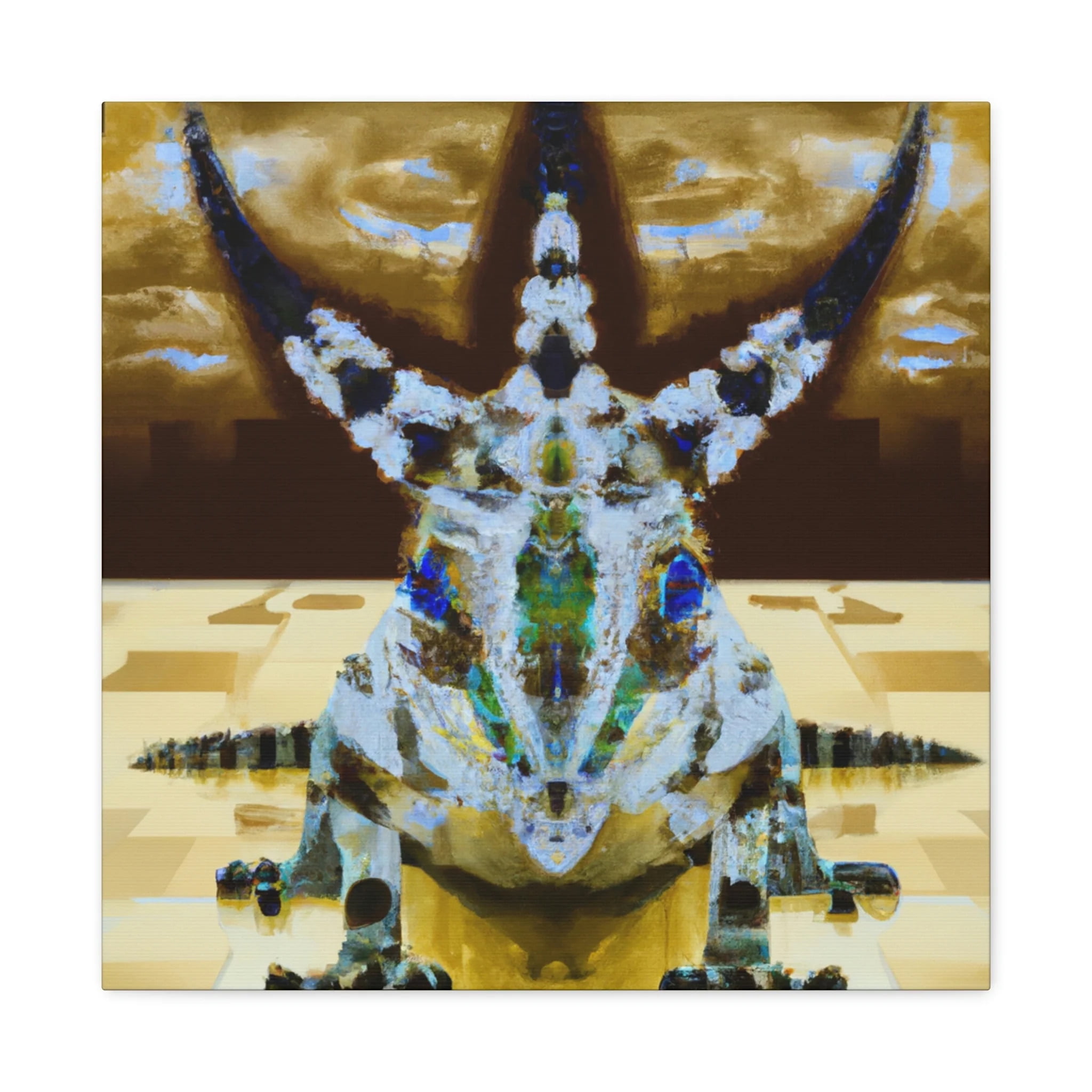 Horned Lizard Dance Party - Canvas - Walmart.com
