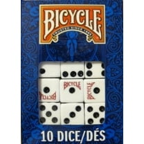 Bicycle Six-Sided Poker Playing Dice - Pack of 10 - Walmart.com