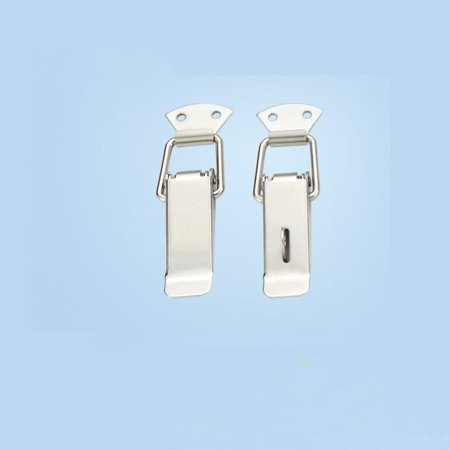 12 Pieces Hood Clip Lever Closure Door Hasp, Spring Steel Toggle Latch ...