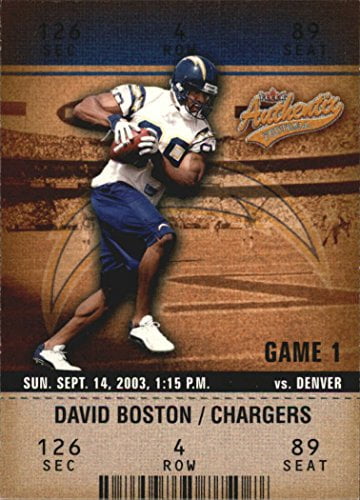 2003 Fleer Authentix #70 David Boston NFL Football Trading Card ...