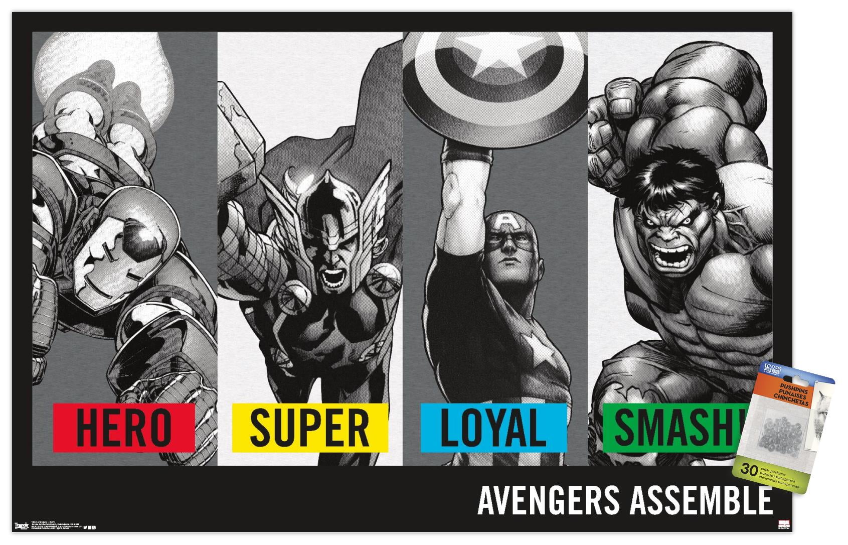 Marvel Comics - Avengers - Traits - Hero - Super - Loyal - Smash! Wall ...