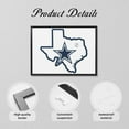 Dallas Football Team Black Frame Decorative Painting 12"x16 ...