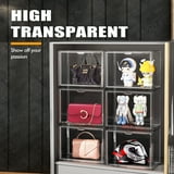 Dayooh Clear Acrylic Handbag Display Box, Stackable with Magnetic Door ...