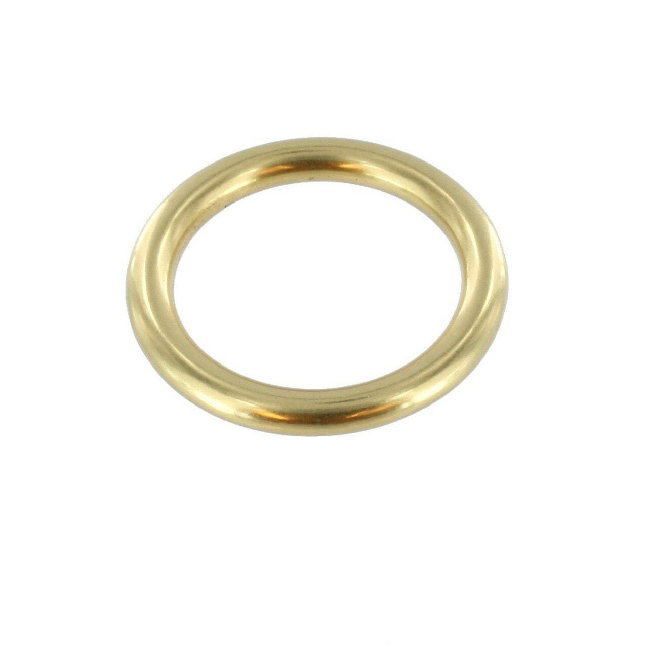 OR0 Natural Brass, Thick O-Ring, Solid Brass-LL, Multiple Sizes ...