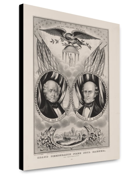 Canvas Print: Grand Democratic Free Soil Banner, 1848 - Walmart.com