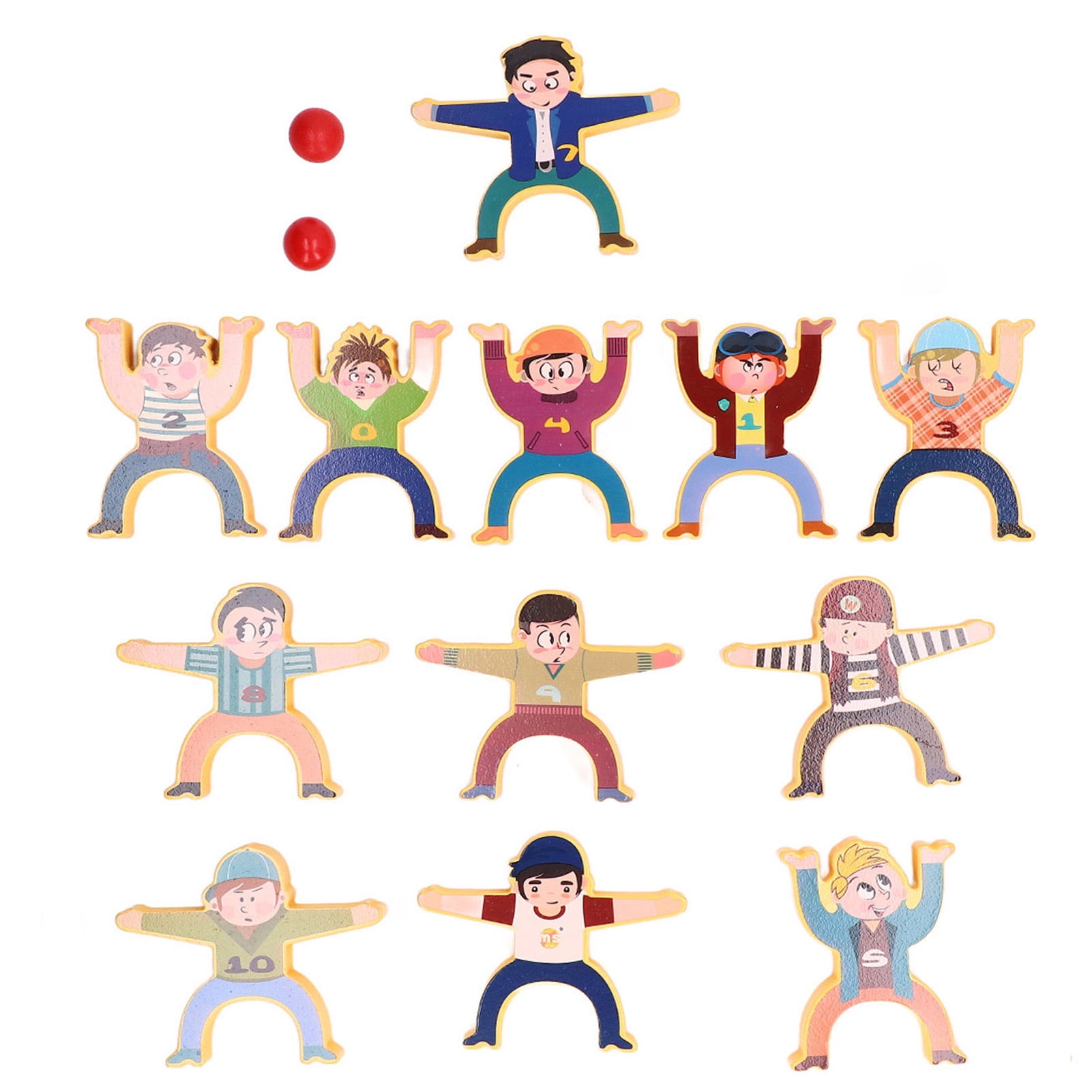 Wooden Balance Blocks, Logic Thinking Balance Toys For Game For 1+ Kids ...