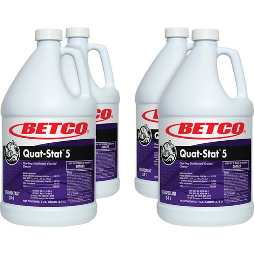 Betco Quat-Stat 5 Disinfectant Gallon - Concentrate Liquid - 128 fl oz ...