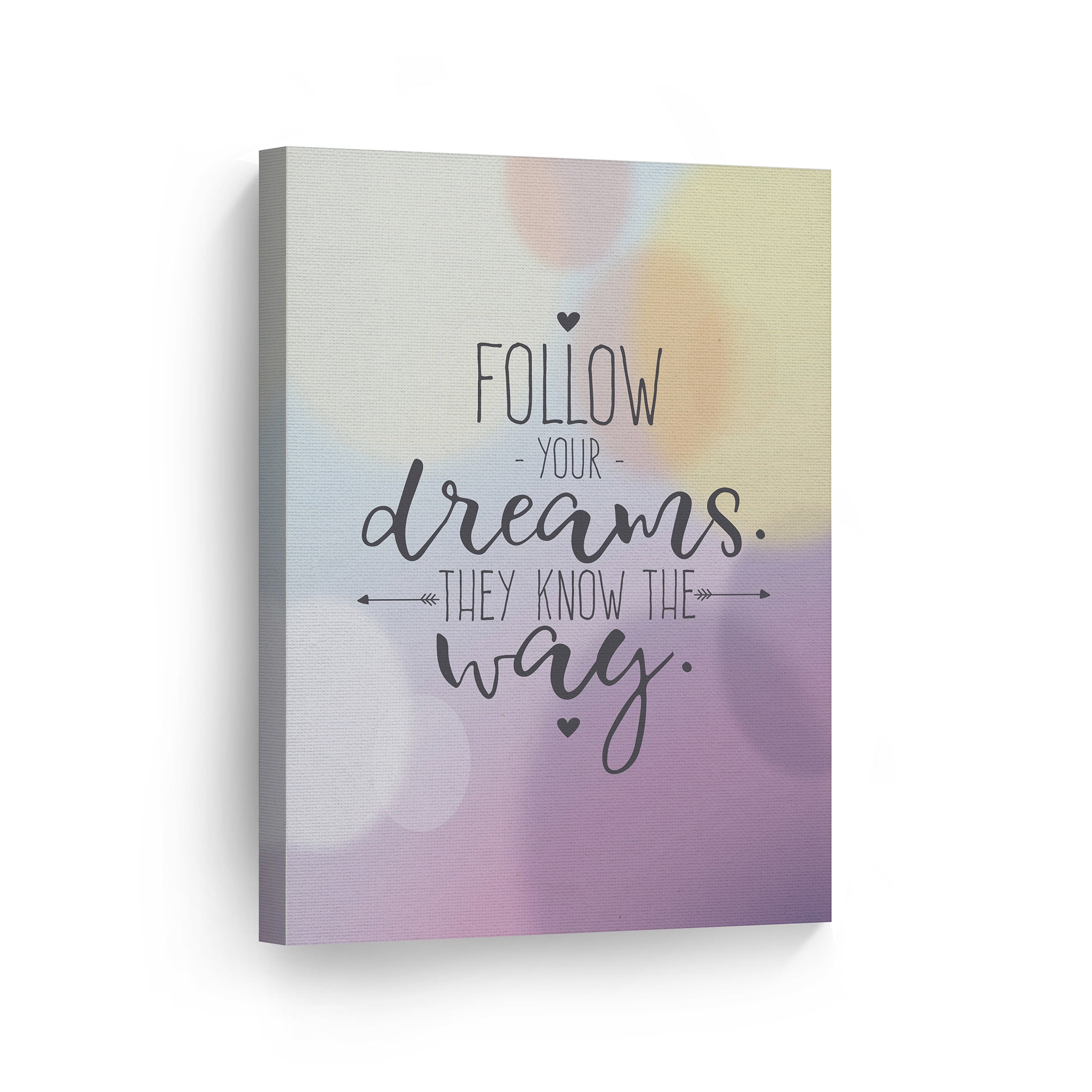 Smile Art Design Follow Your Dreams They Know The Way Quote Hand ...
