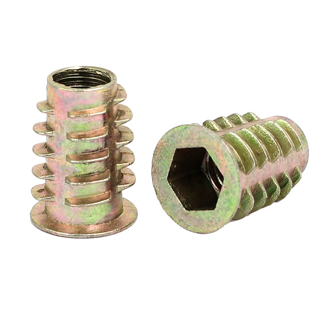 M8x20mm vis interface écrous Insert fileté 10Pcs pour mobilier en bois ...