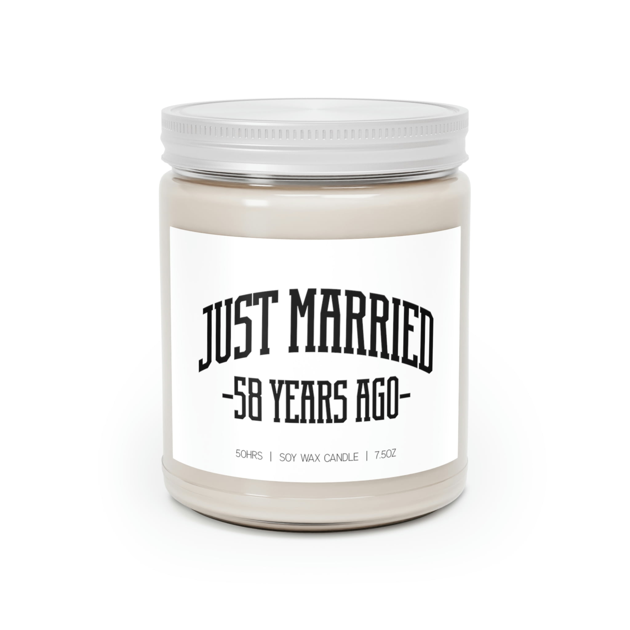 58th Anniversary 58 Years Wedding Married Candle, Gifts, Decor ...
