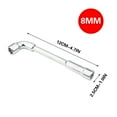 YiBai Metric L Shaped Angled Hex Socket Wrench Plated, Double-Head Elbow Hex Wrench Set for ...