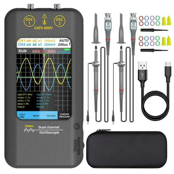 Handheld Oscilloscope Multimeter Combo Portable Oscilloscope Digital ...
