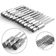 12Pcs/Set 50mm 1/4 Inch Hex Shank Magnetic Phillips Cross Screwdriver ...