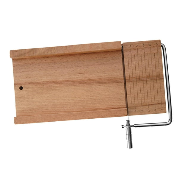 Wooden Cheese Slicer with Scales Mark Cheese Cutter Board Platter Home ...