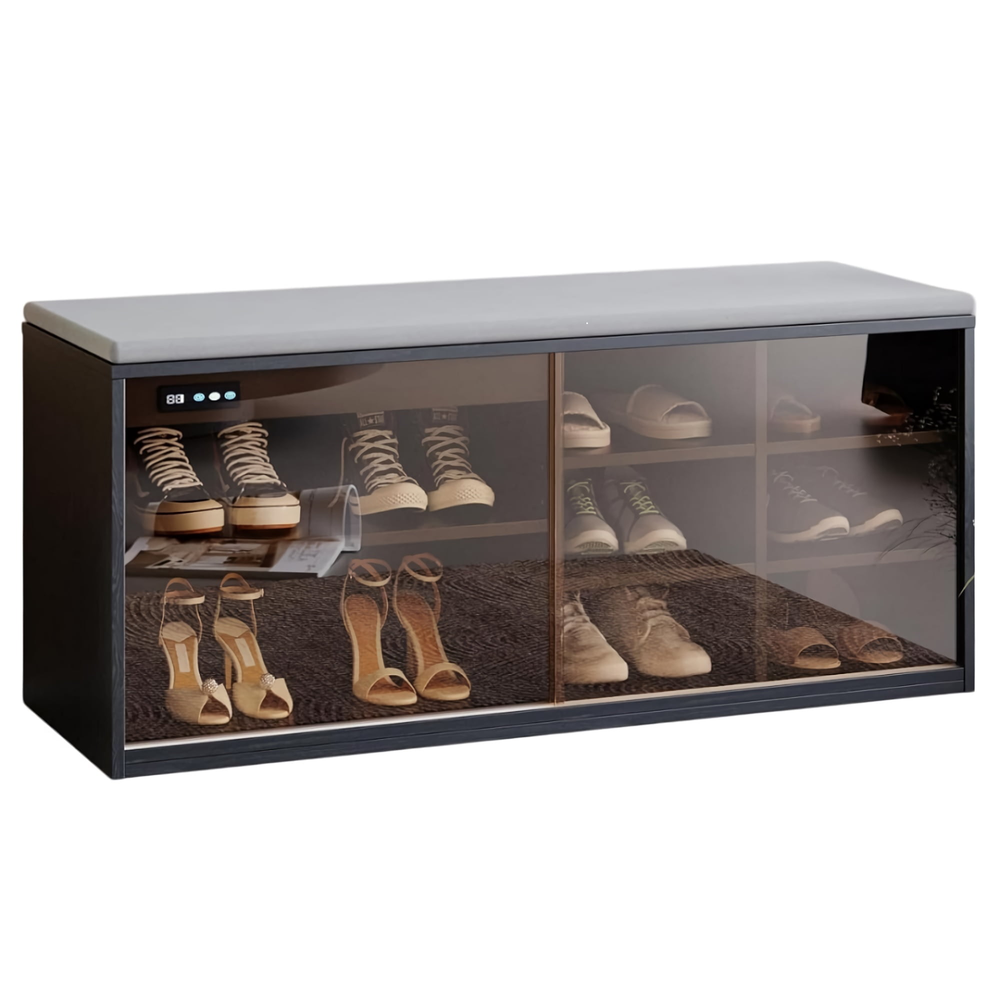 Click here for Toytexx Shoe Storage Bench With Teal Glass Door  A... prices