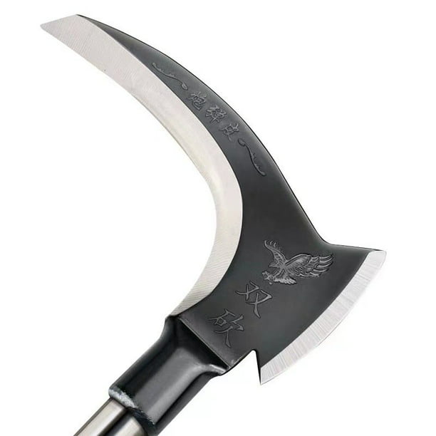 Weeding Sickle, High Manganese Steel Double Sickle Gardening ...