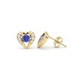 Exxotic 925 Sterling Silver Gold‑Plated Earrings for Women, featuring ...