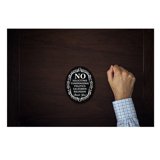 Bigtime Heavy Duty Aluminum No Soliciting Sign - Stylish Outdoor Metal ...