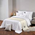 Boho Flowers Bed Runner Cal King Size Bohemian Floral Stars Moon Beige ...
