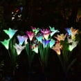 TDW 4 Pack Outdoor Solar Powered LED Garden Stake Lights - Walmart.com