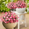 Fasiaou Artificial Flowers for Outdoors Fake Plastic Plants Faux Shrubs ...