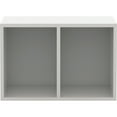 Lorell, White Double Cubby Storage Base Adder Unit, 1 Each, White ...
