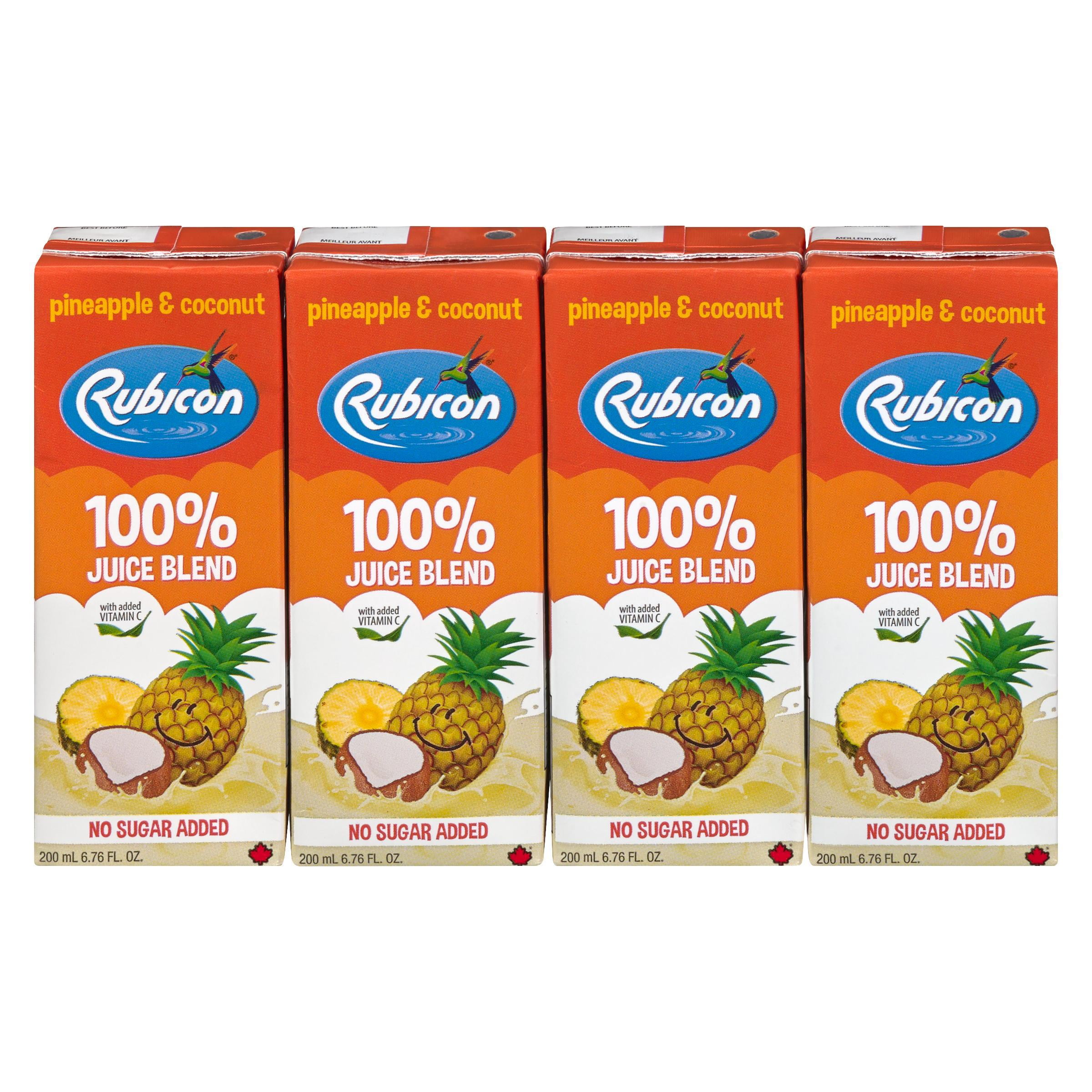 Rubicon Pineapple & Coconut 'No Sugar Added' 100% Juice Blend - Walmart.ca
