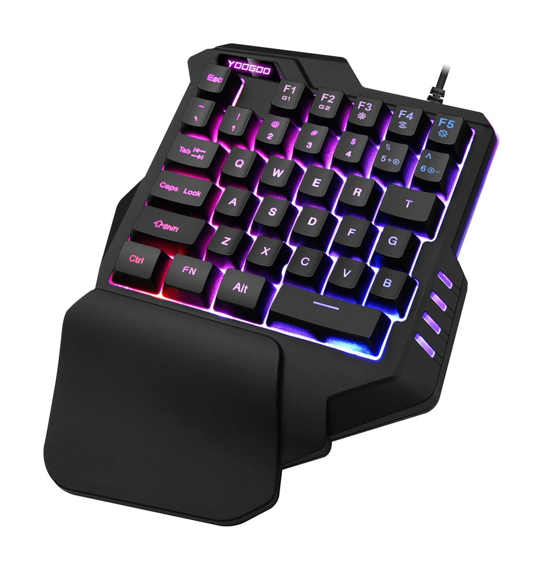 Mini teclado portátil para juegos con teclas retroiluminadas RGB ...