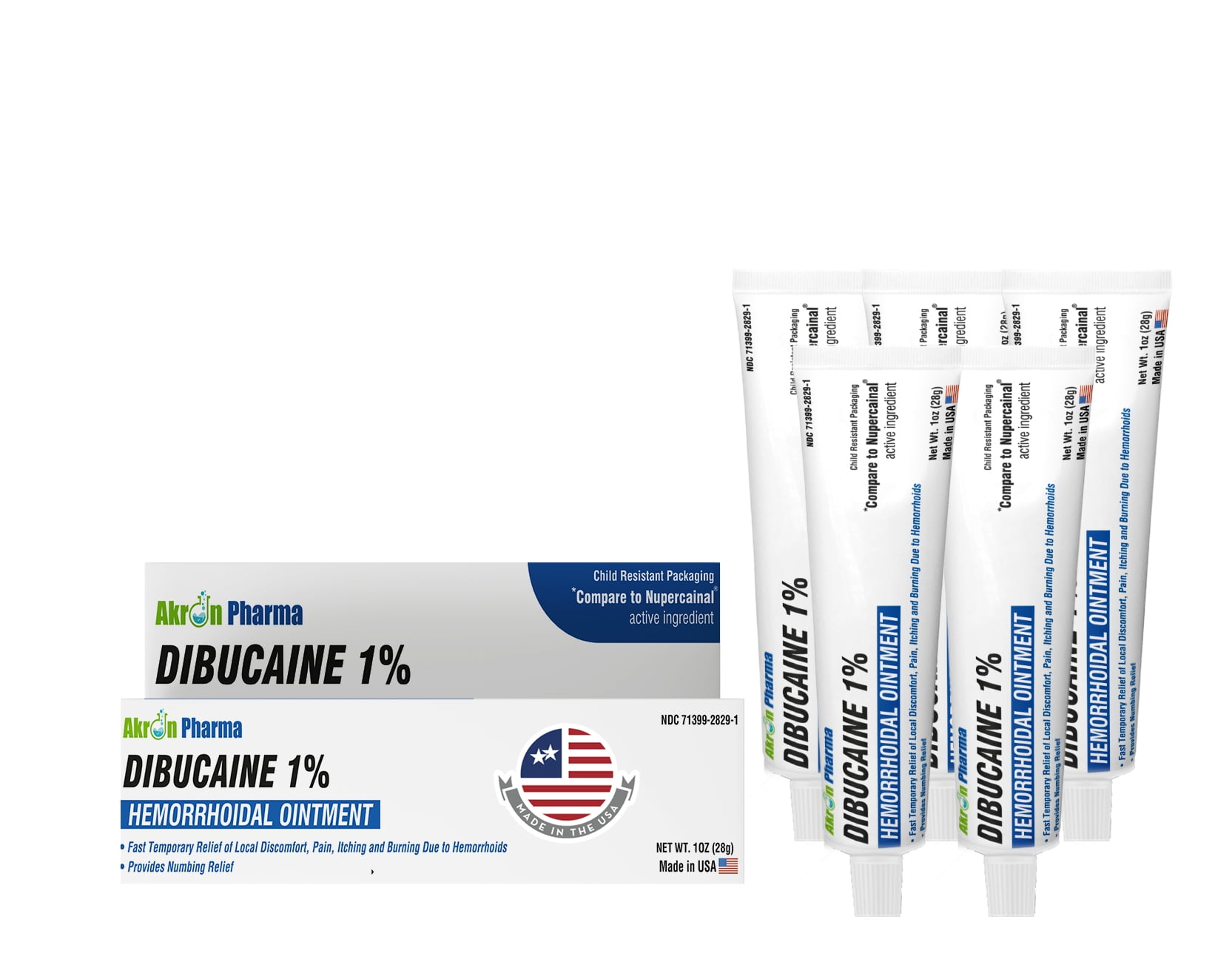 Dibucaine 1% Ointment 1 Oz. (28 gm) (5 Pack) - Walmart.com