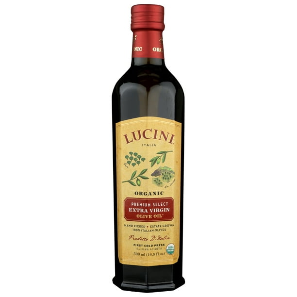 Lucini Italia Olive Oil Organic Xvirgin Large, 16.9 Fl Oz - Walmart.com ...