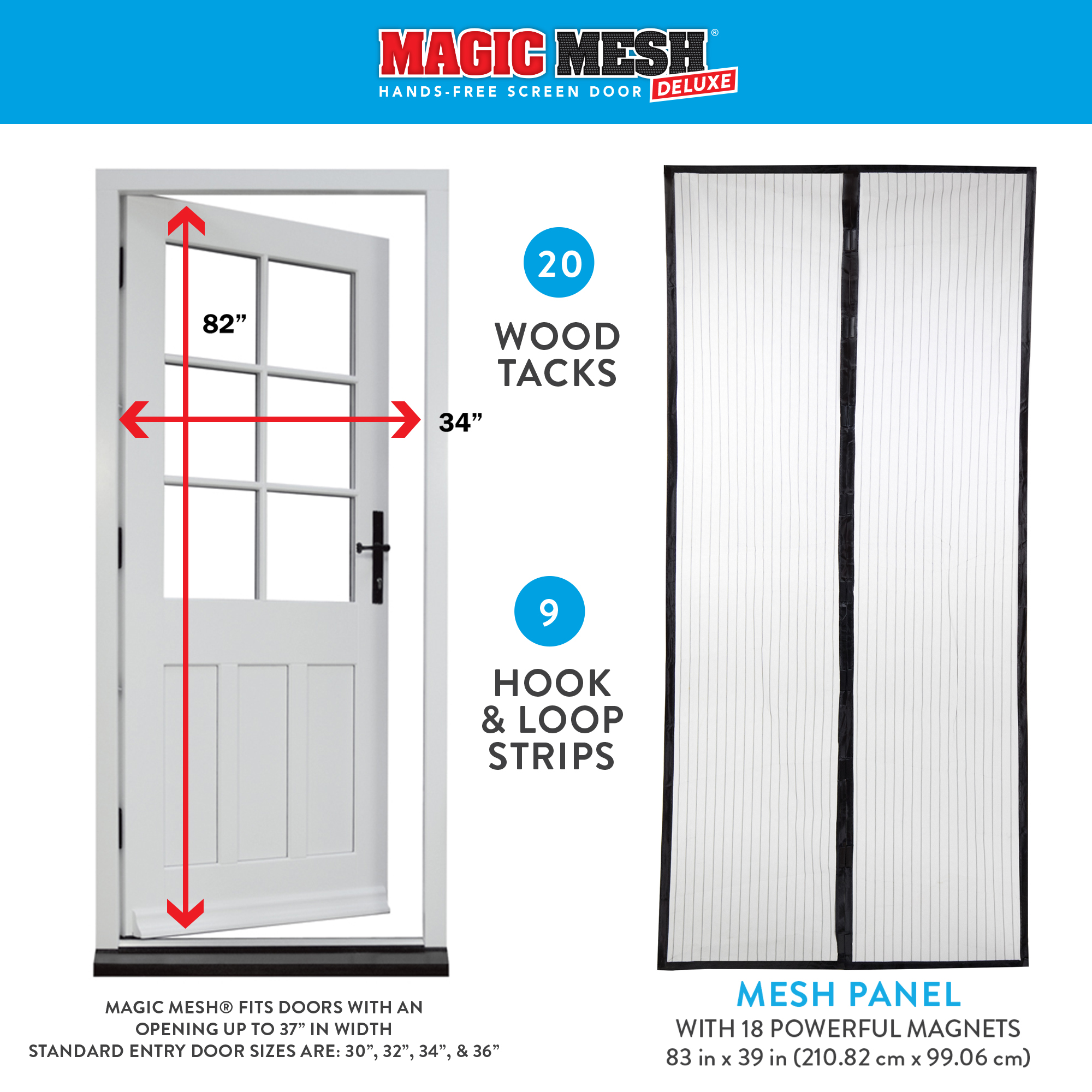 Buy Magic Mesh Deluxe Magnetic Hands Free Screen Door Cover As Seen On Buy Magic Mesh Deluxe Magnetic Hands Free Screen Door Cover As Seen On