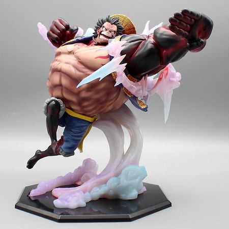 without boxOne Piece Luffy Bound Man Gear 4 Battle Form Statue Full ...