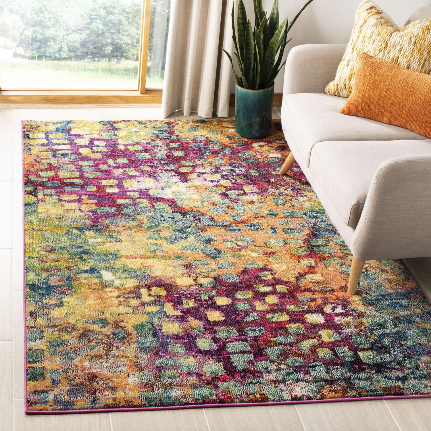 Click here for Safavieh Monaco Driskoll Abstract Area Rug 9 X 9 S... prices