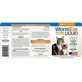 Durvet WormEze Feline Liquid Wormer, 4oz, Removes Large Roundworms in Cats and Kittens - Walmart.com