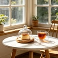 1-4pcs Glass Dessert Dome with Base Mini Decorative Cake Tray with ...
