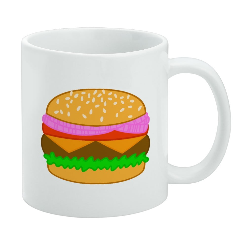 Simple Summer Hamburger White Mug - Walmart.com