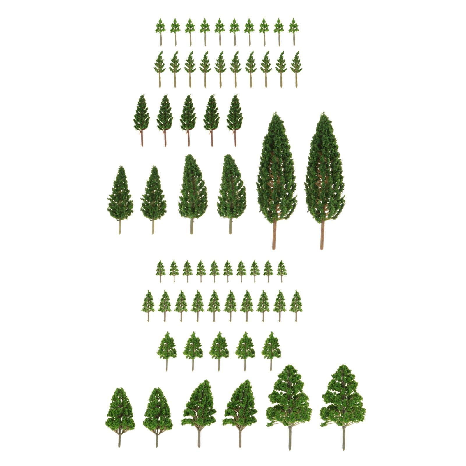 62x Model Trees Mini Landscape Tree Miniature Trees Model for Railway ...