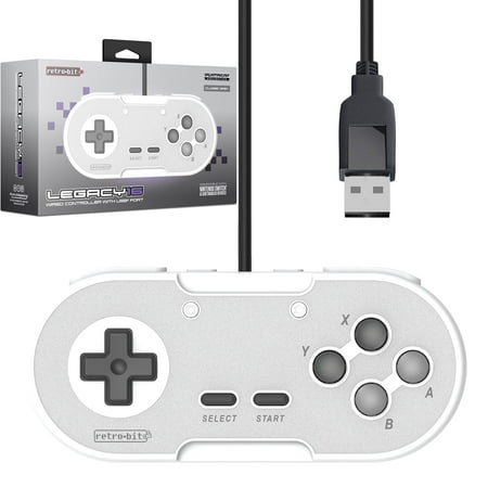 Retro-Bit Legacy 16 Wired USB Controller - Features Home, SS & ZL/ZR ...