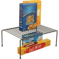 Kitchen Details Large Cabinet Helper Shelf, Black, 15.16" x 10.24" x 5. ...