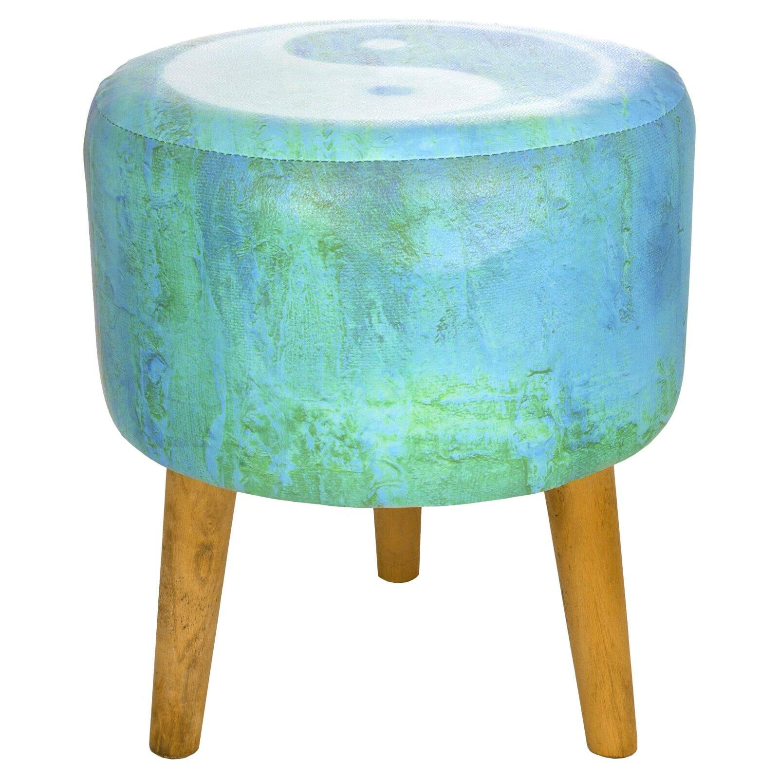 Oriental Furniture Yin Yang Stool - Walmart.com