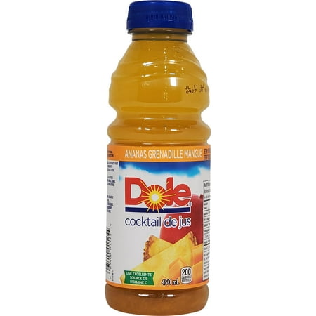 Dole Pineapple Mango Cocktail Juice, 450ml Pack of 12 - Walmart.ca