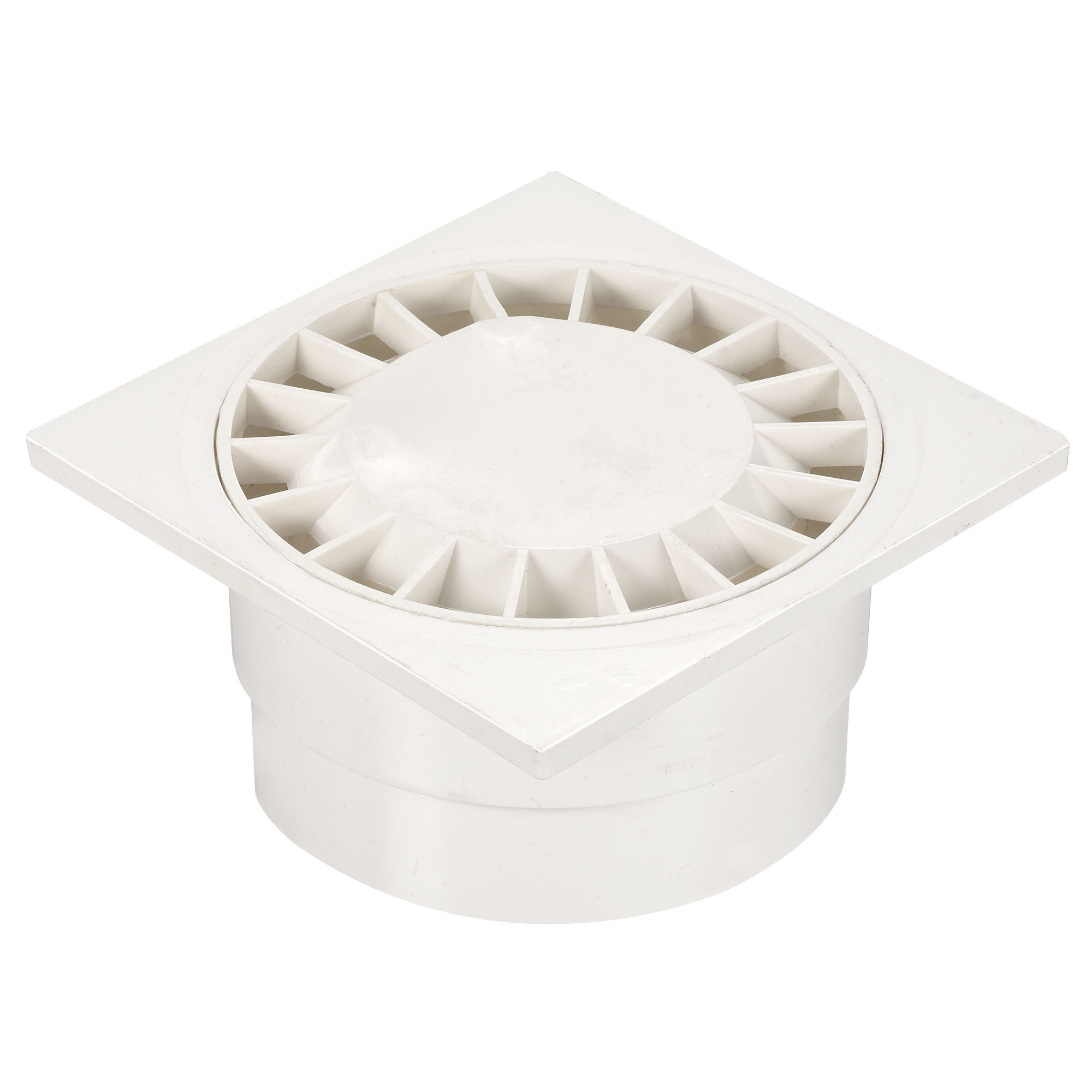 Uxcell 110mm ID Floor Drain PVC Square Grate Snap In Strainer Pipe ...