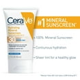 CeraVe Hydrating Mineral Sunscreen, Sheer Tint Face Sunscreen with SPF 30, All Skin Types 1.7 fl ...