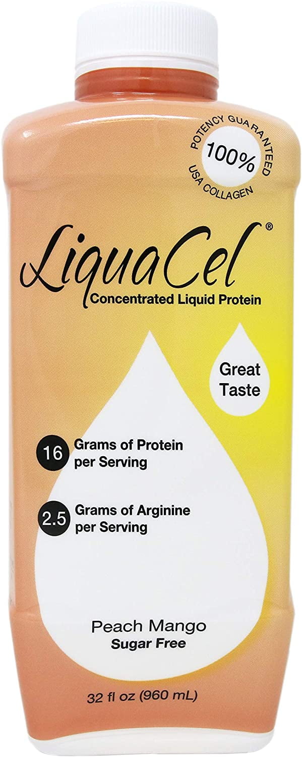 LiquaCel Protein Supplement Peach Mango, Ready to Use, 32 oz. Bottle ...