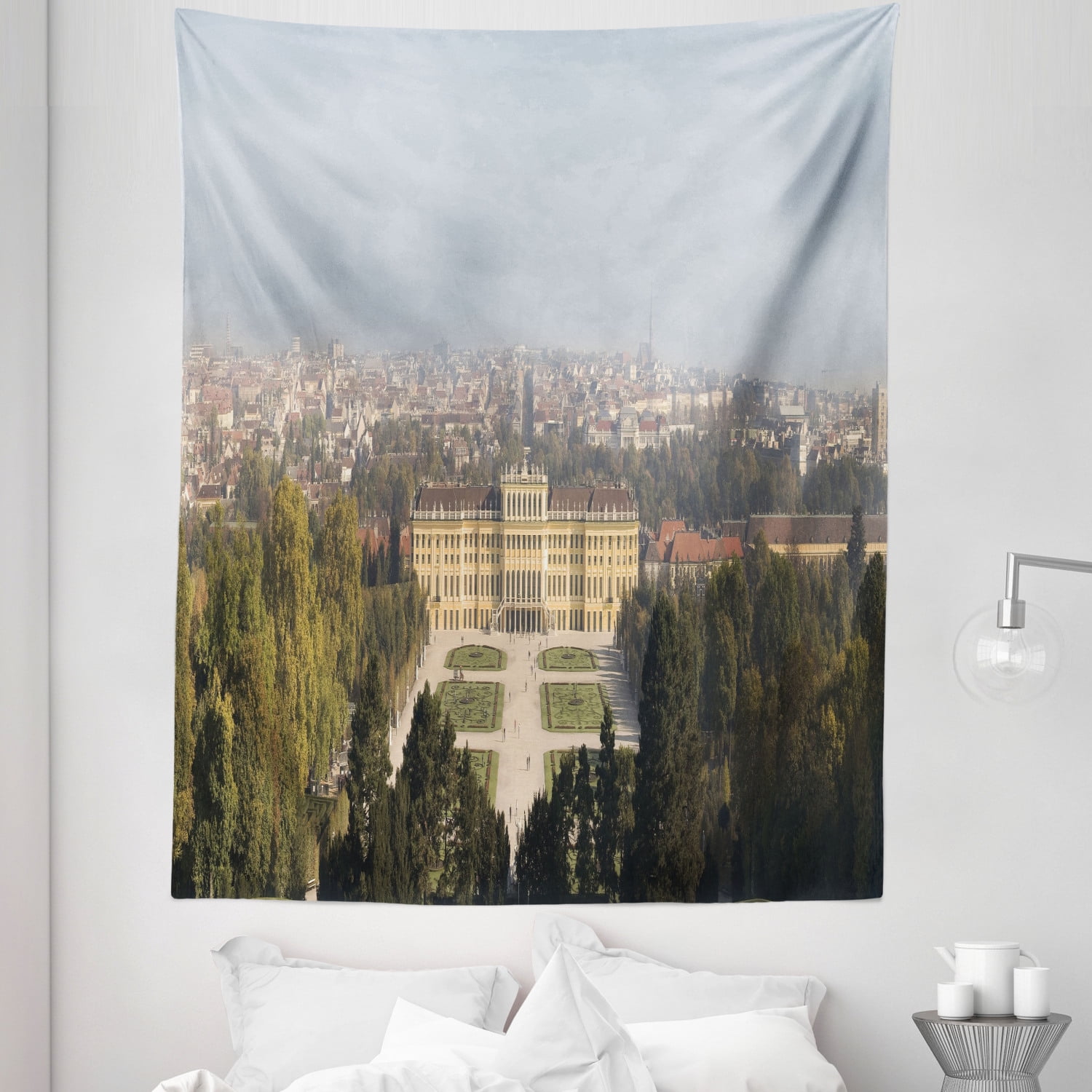 Empress Tapestry, Panoramic Scenery Air View of Historical Baroque Art ...