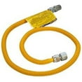 Avalon SS Flex Gas Line 3/8 x 48 Yellow W/ 1/2 MIP x 1/2 FIP Ends ...